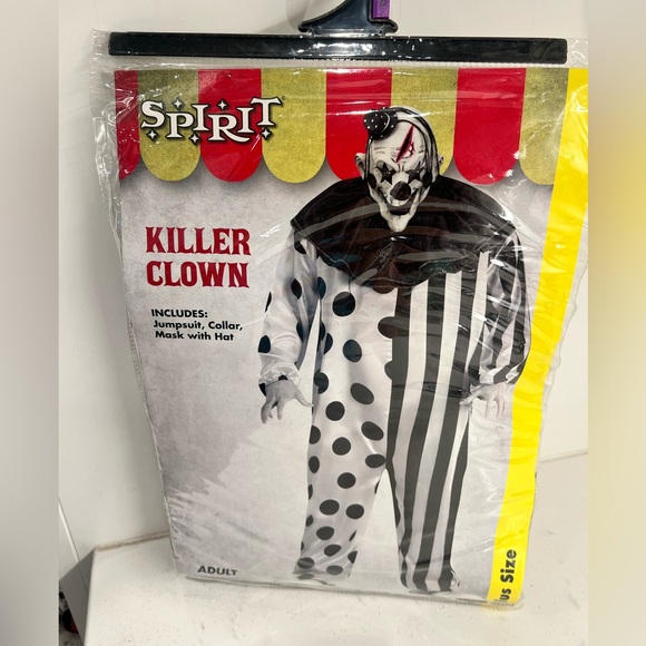 Spirit | Other | Spirit Halloween Costume Scary Killer Clown Adult ...